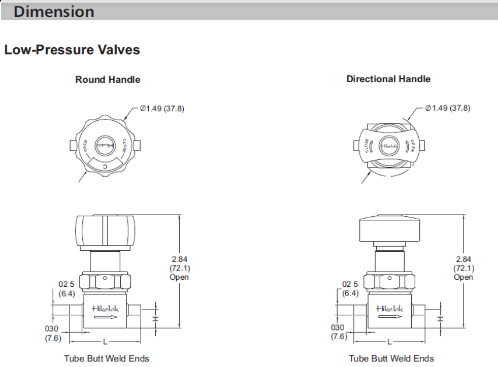 Diaphragm valve - DV5- Hikelok - Cao Đạt TAE Co.,LTD