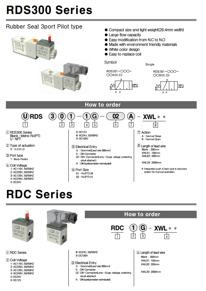 Van điện từ RDS300-TPC - Cao Đạt TAE Co.,LTD